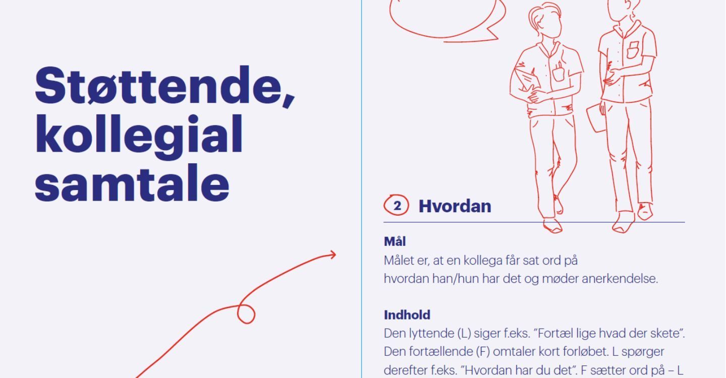 Særlige samtaler med kolleger fremmer trivsel og styrker ...